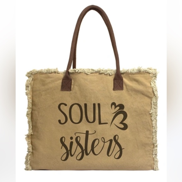 Vintage Addiction | Bags | Vintage Addiction Soul Sister Canvas Tote ...
